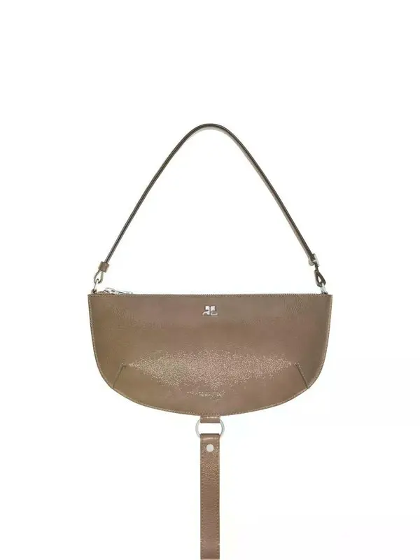 COURREGES Holy Eclipse Leather Shoulder Bag