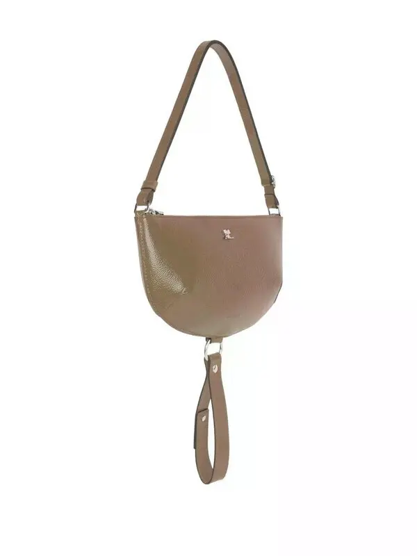 COURREGES Holy Eclipse Leather Shoulder Bag