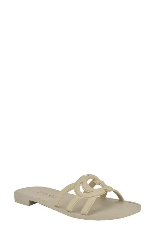 Guess Jelly Slide Sandal - Ivory