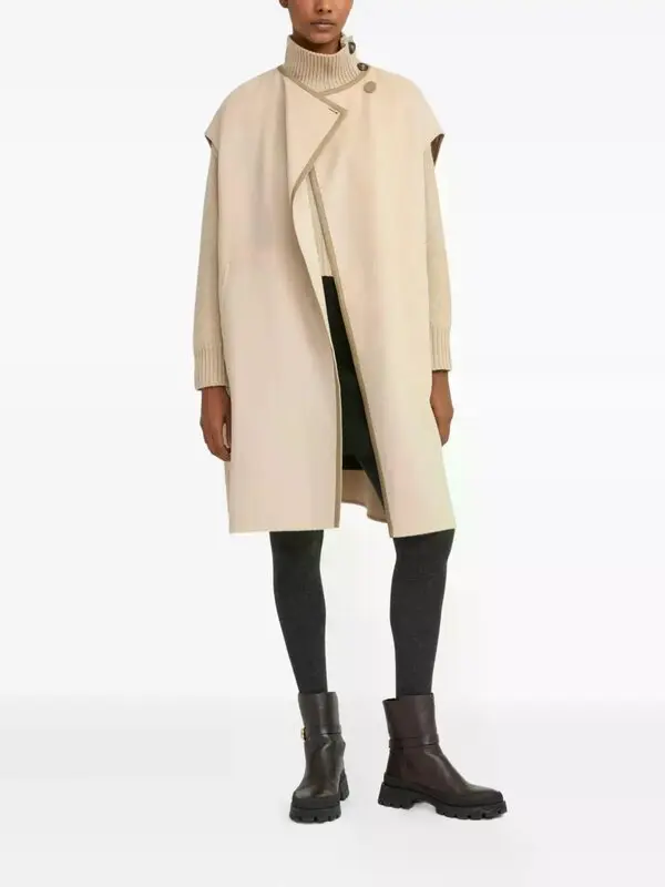 YVES SALOMON Belted Cashmere-blend Cape