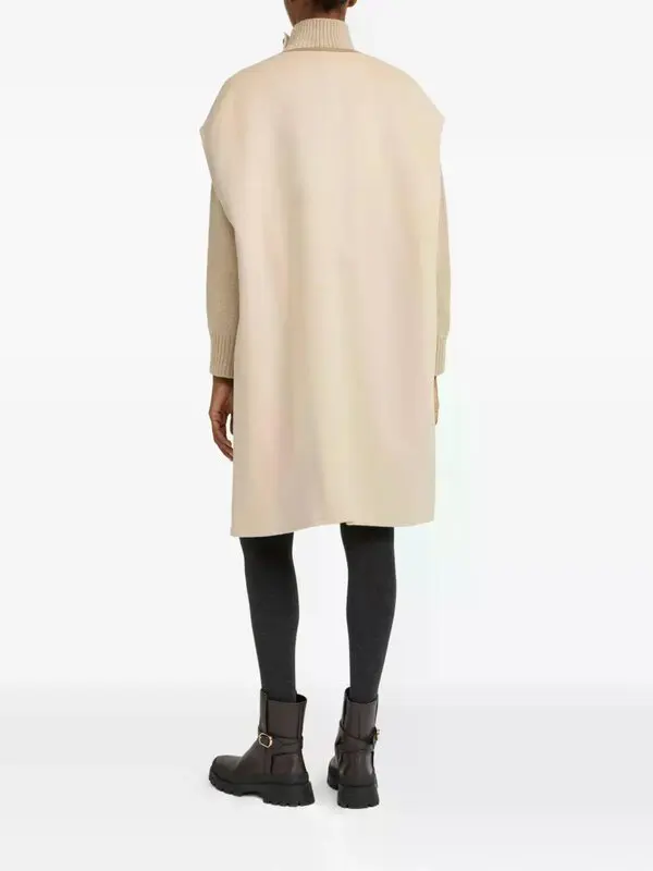 YVES SALOMON Belted Cashmere-blend Cape