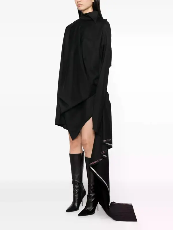 Gaze De Lin Asymmetric Dress - Black