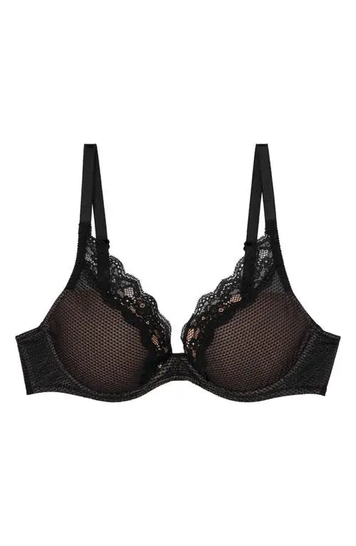 Chantelle Brooklyn Underwire Plunge Bra - Black