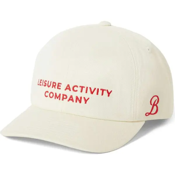 Brixton Cotton Baseball Cap - Whitecap