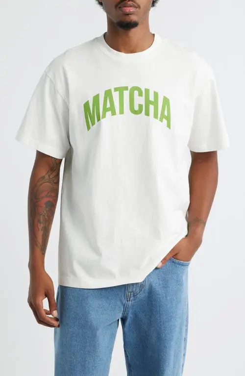 ID SUPPLY CO Matcha Cotton Graphic T-shirt - White