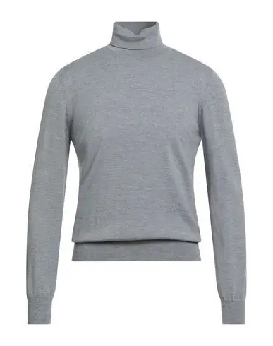 GRAN SASSO Turtleneck Virgin Wool Top - Grey