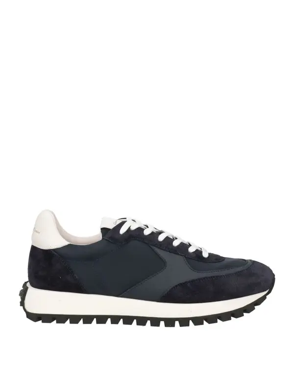 GIANVITO ROSSI Suede & Leather Sneakers - Blue
