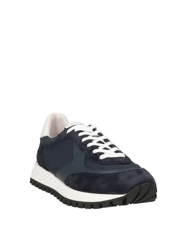 GIANVITO ROSSI Suede & Leather Sneakers - Blue