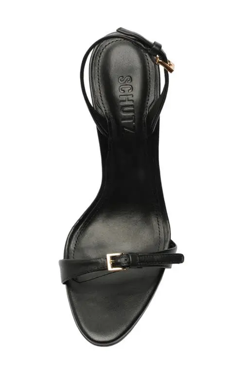 Schutz Aurora Slingback Sandal - Black