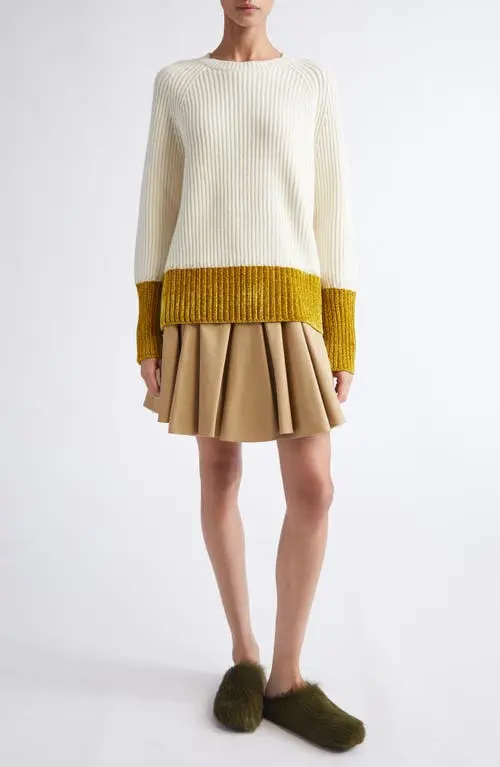 Marni Bicolor Crewneck Sweater