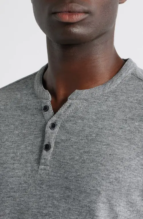 Robert Barakett Alec Heathered Henley - Grey