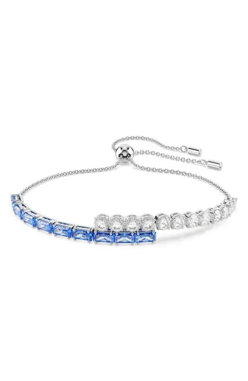 SWAROVSKI Matrix Bypass Bracelet - Blue/silver