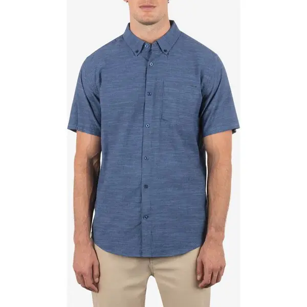 Hurley Icon Stretch Button-down Shirt - Obsidian
