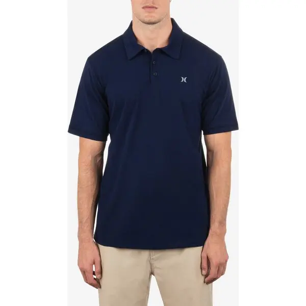 Hurley Icon Slub Polo - Obsidian