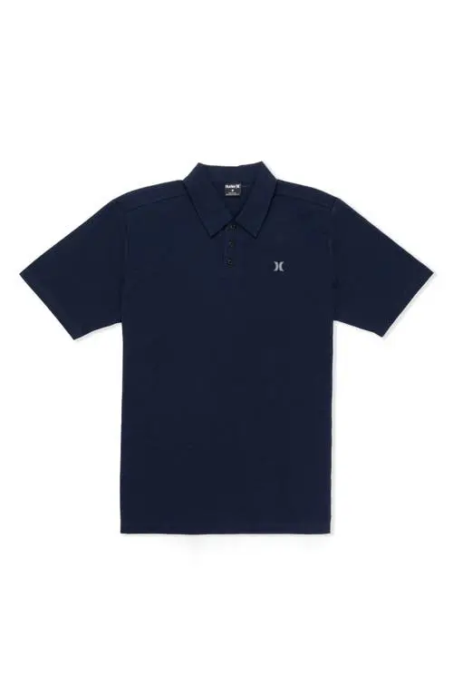 Hurley Icon Slub Polo - Obsidian
