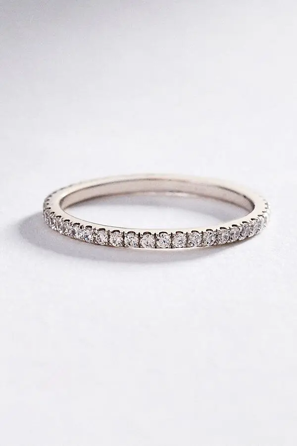 ANA LUISA Céline Eternity Ring - Silver