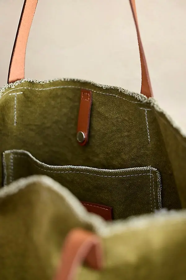 TERRAIN Hana Canvas Boat Bag - Olive