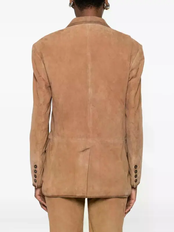ARMA Suede Jacket With Button Detail