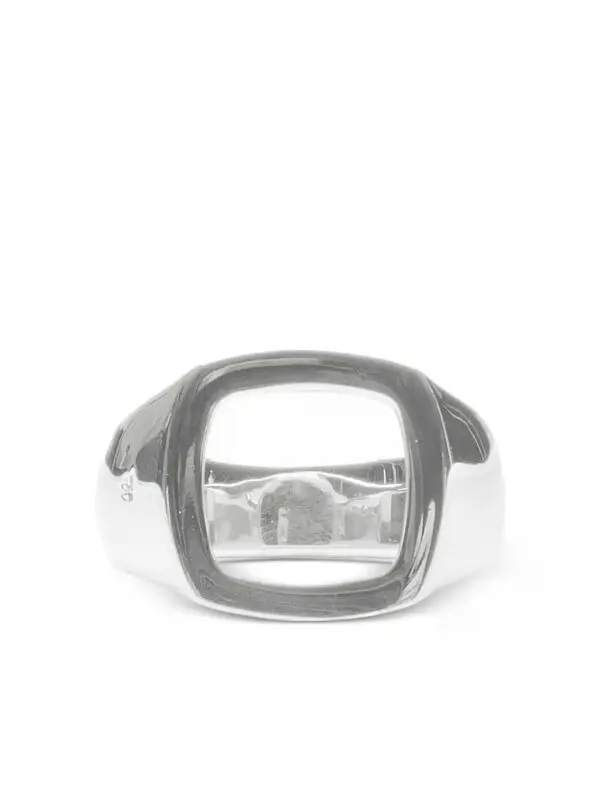 Tom Wood Cushion Open Ring - Grey