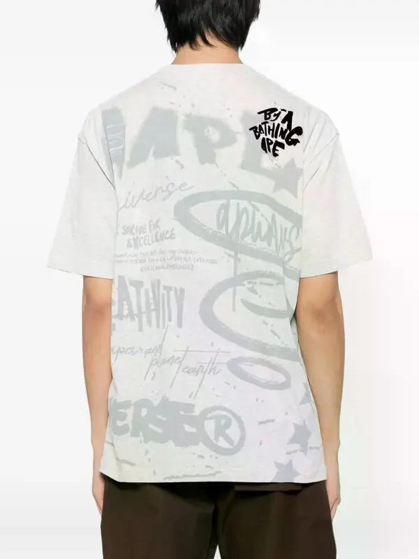 AAPE BY *A BATHING APE Short Sleeves T-shirt - Grey