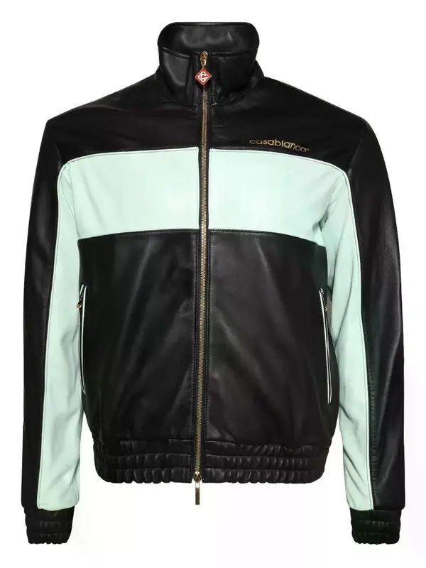 Casablanca Panelled Leather Jacket