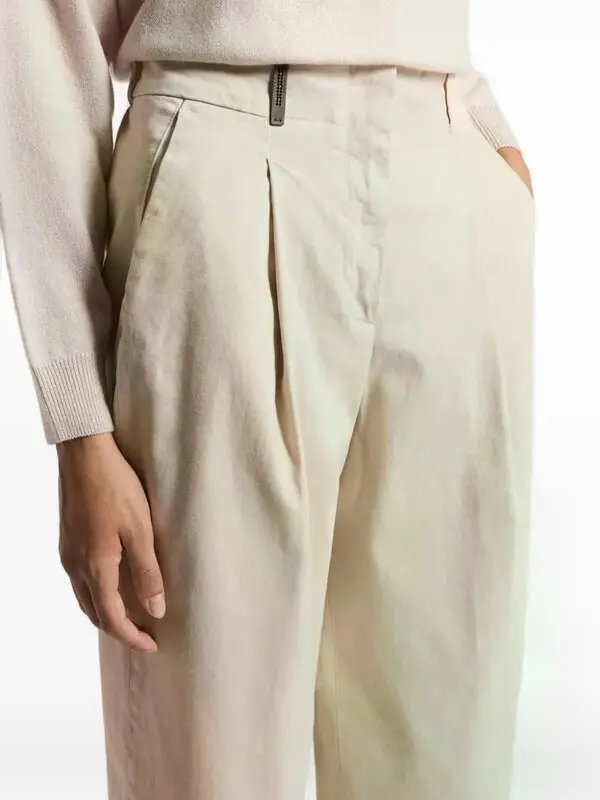 Peserico Pleated Cropped Trousers