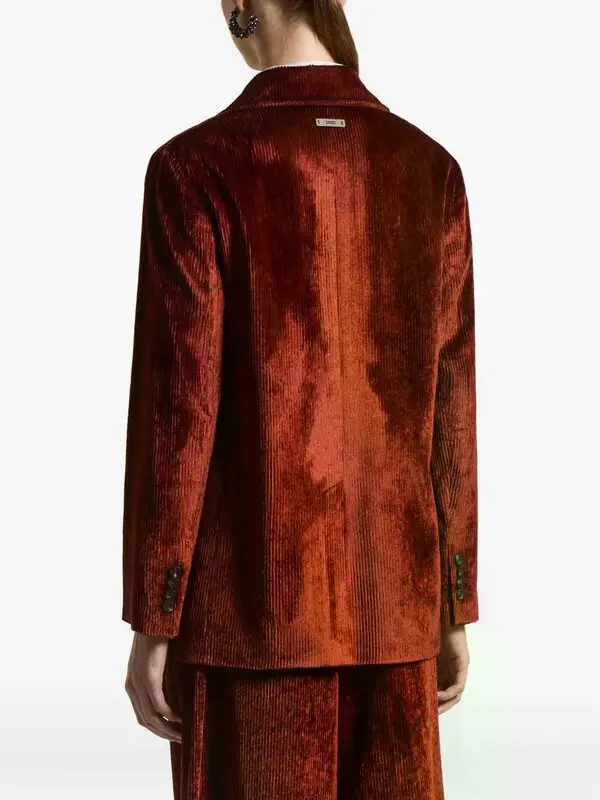 Peserico Corduroy Single-breasted Blazer