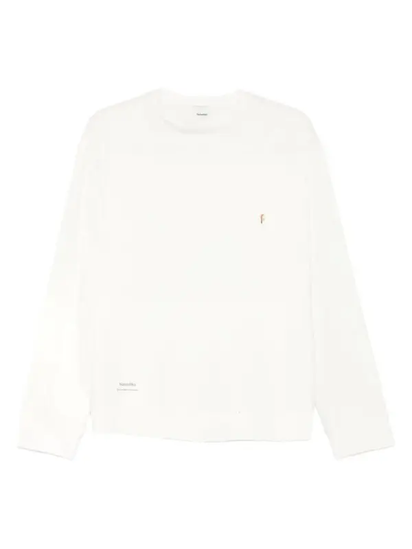 Nanushka Embroidered T-shirt - Neutrals