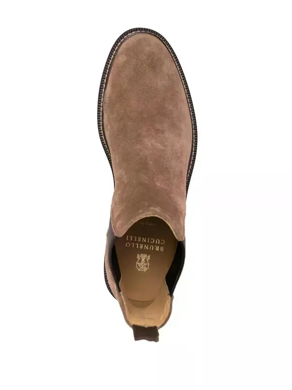 Brunello Cucinelli Suede Chelsea Boots