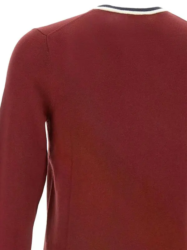SUN 68 Crew-neck Sweater With Tipped Trim