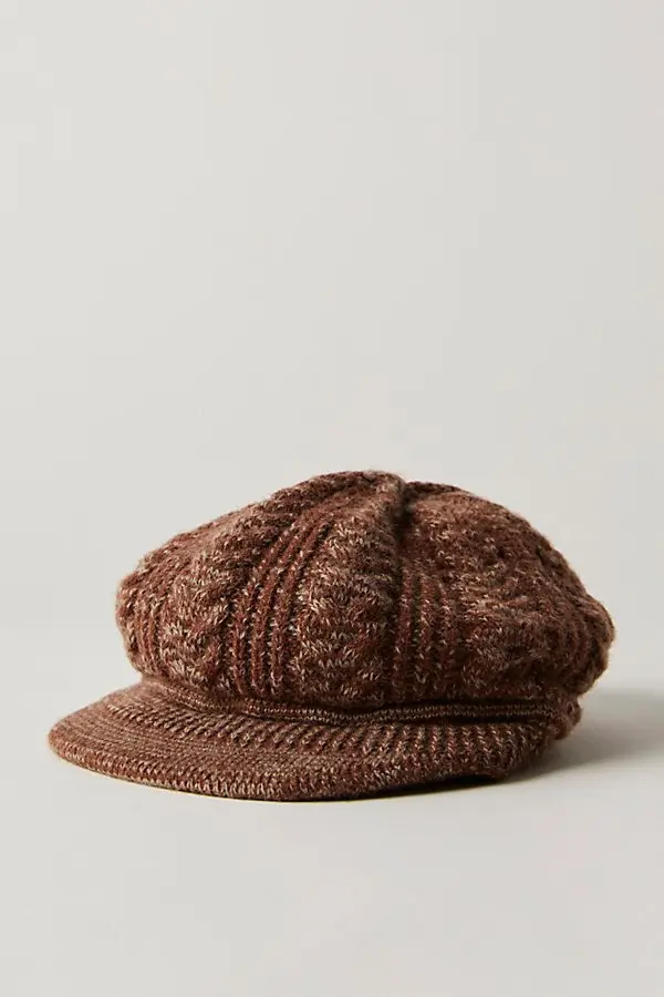 Free People Loui Sweater Cadet Hat - Brown