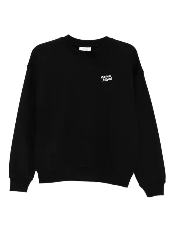Maison Kitsuné Embroidered Logo Sweatshirt - Black