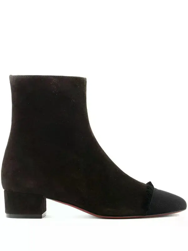 PAUL WARMER 60mm Fringed Toe-cap Booties