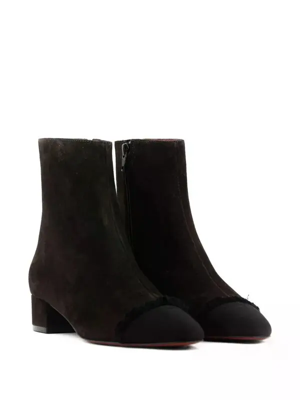 PAUL WARMER 60mm Fringed Toe-cap Booties