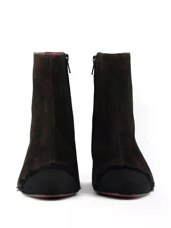 PAUL WARMER 60mm Fringed Toe-cap Booties