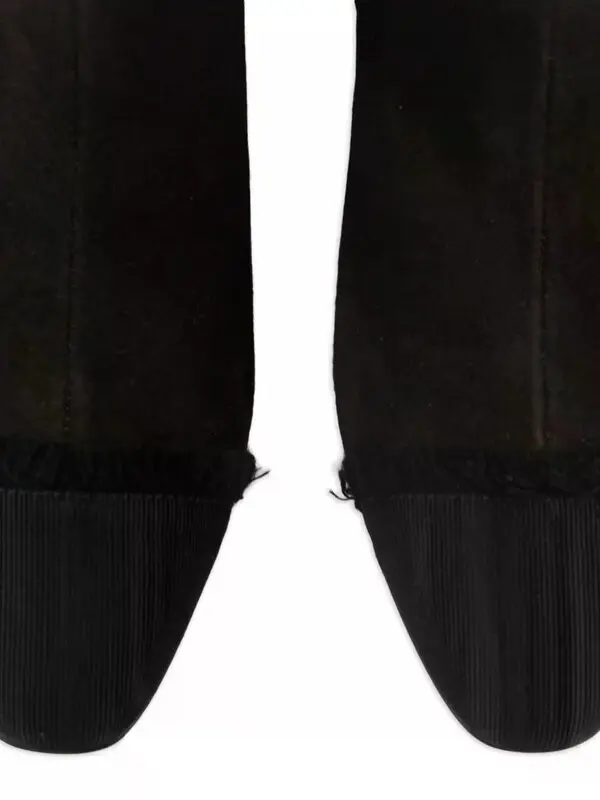 PAUL WARMER 60mm Fringed Toe-cap Booties