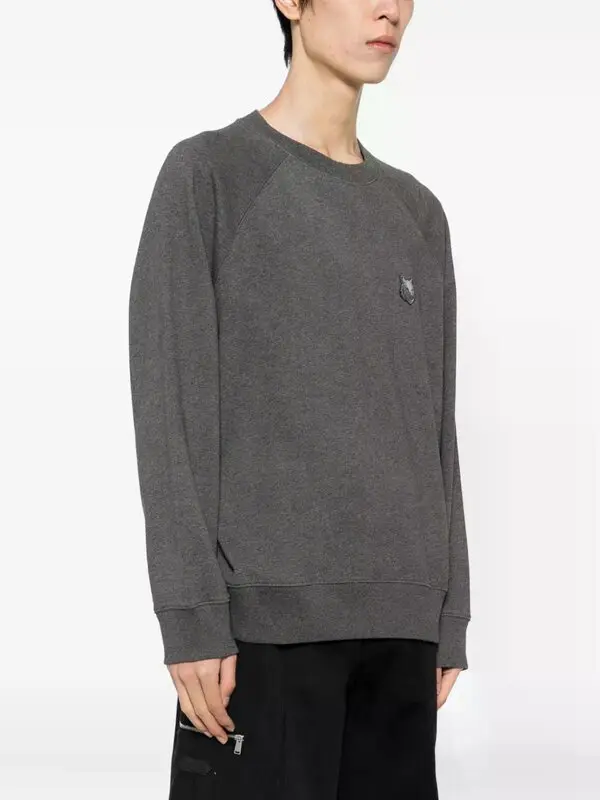 Maison Kitsuné Bold Fox Head Patch Sweatshirt - Grey
