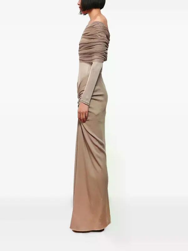 Christopher Esber Sonora Off-the-shoulder Dress - Neutrals