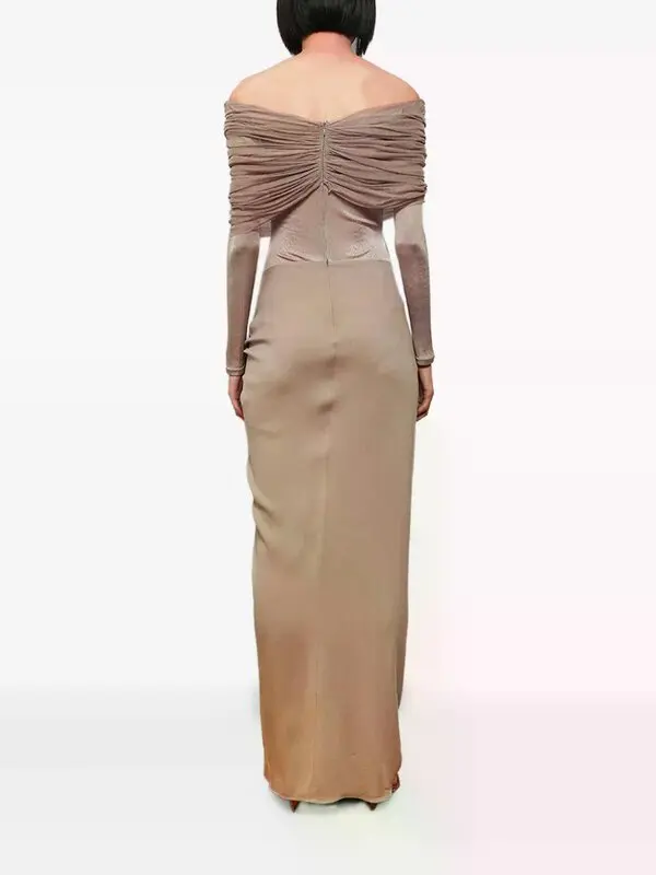 Christopher Esber Sonora Off-the-shoulder Dress - Neutrals