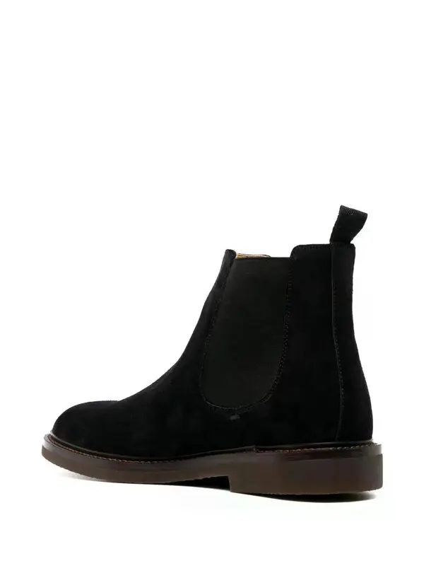 Brunello Cucinelli Elasticated-panel Chelsea Leather Boots