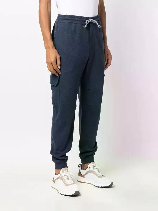 Brunello Cucinelli Drawstring Cotton Track Pants