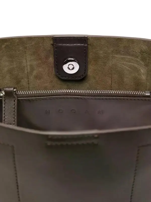 Hogan Hocket Hobo Shoulder Bag With H-detail - Brown