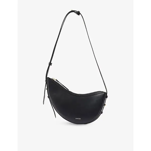 Soeur Wino Mini Leather Shoulder Bag - Noir