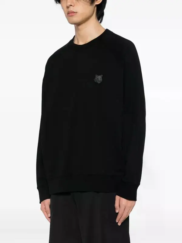 Maison Kitsuné Fox-head Patch Sweatshirt - Black
