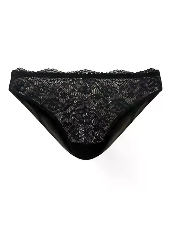 TWINSET Lace Tulle Briefs - Black