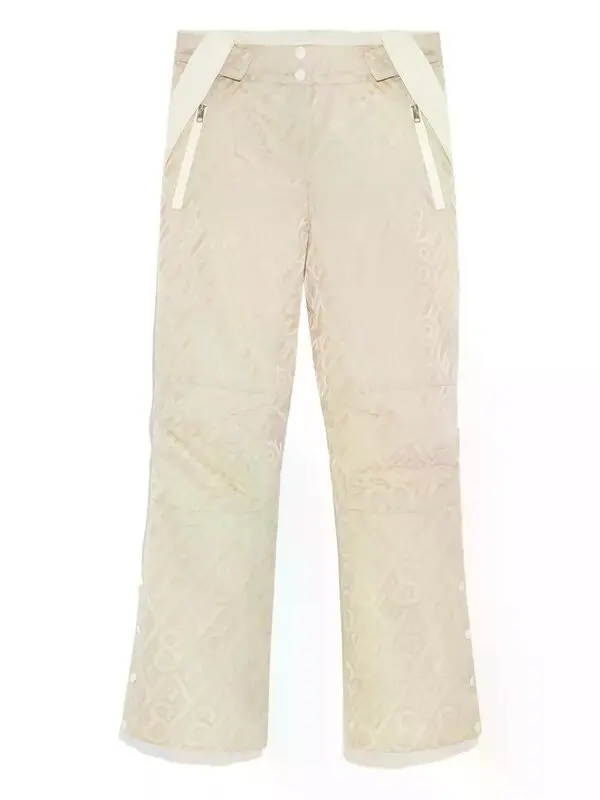 YVES SALOMON Monogram-pattern Snow Trousers