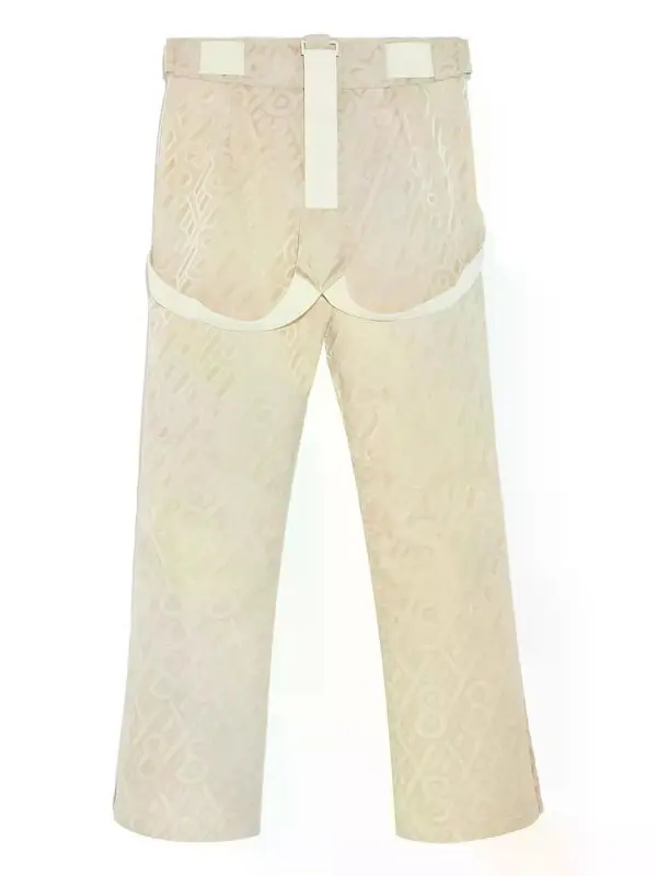 YVES SALOMON Monogram-pattern Snow Trousers