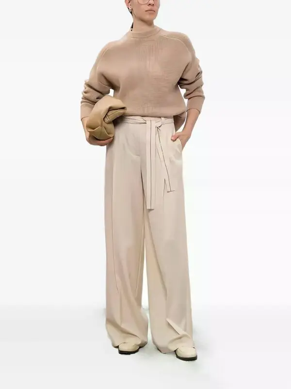 Peserico Pleated Wide-leg Trousers