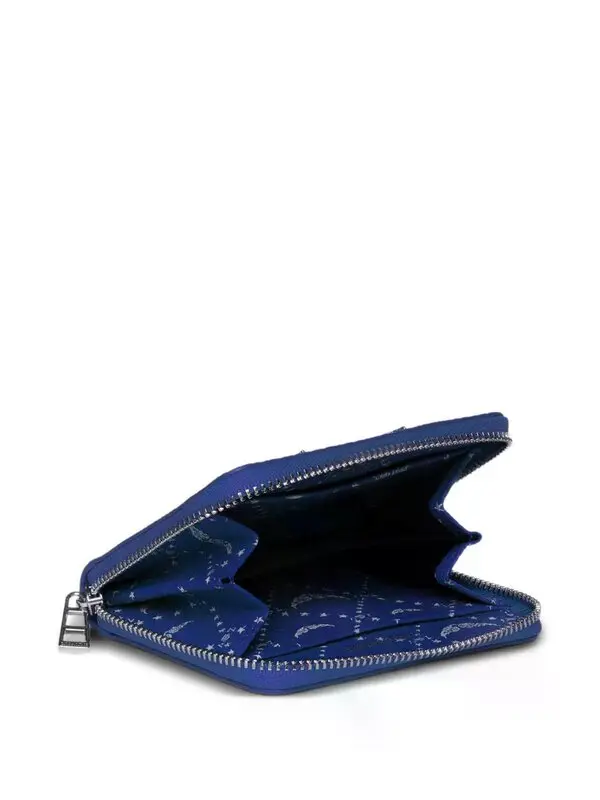 Zadig&Voltaire Logo-plaque Zip Wallet - Blue