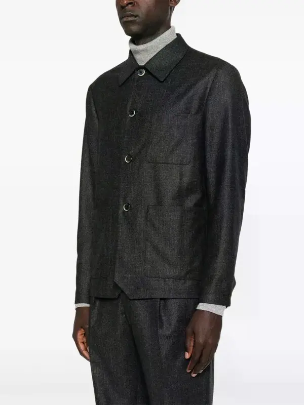 Barena Venezia Button-fastening Patch-pocket Jacket - Grey